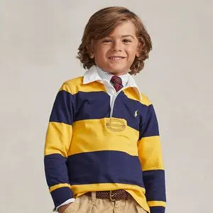 Ralph Lauren The Iconic Rugby Shirt Refined Navy/gold Bugle