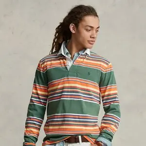 Ralph Lauren The Iconic Rugby Shirt Washed Forest Multi