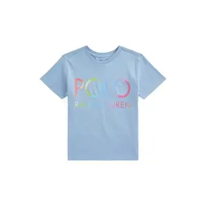 Ralph Lauren Logo Cotton Jersey Tee - Chambray Blue