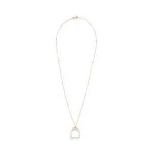 Ralph Lauren Pavé Diamond Necklace - Rose 4n & White Diamonds