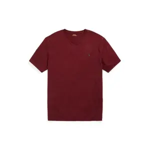 Ralph Lauren Jersey V-neck T-shirt Classic Wine/c5969