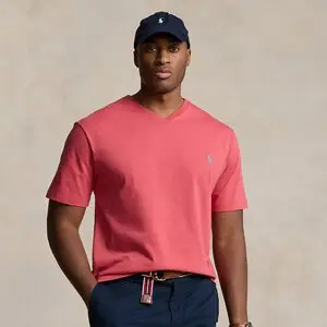 Ralph Lauren Jersey V-neck T-shirt - Nantucket Red