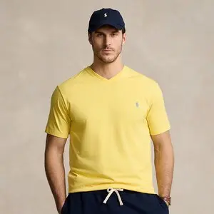 Ralph Lauren Jersey V-neck T-shirt Oasis Yellow