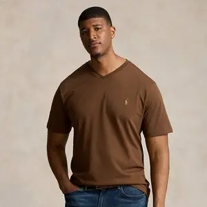 Ralph Lauren Jersey V-neck T-shirt Pale Russet