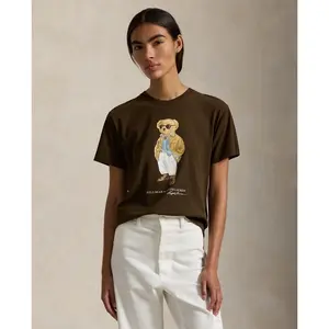 Ralph Lauren Polo Bear Cotton Jersey Tee - Dark Brown