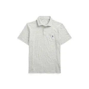 Ralph Lauren Classic Fit Performance Polo Shirt Andover Heather/white