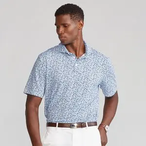 Ralph Lauren Classic Fit Performance Polo Shirt Blue Fairway Petals