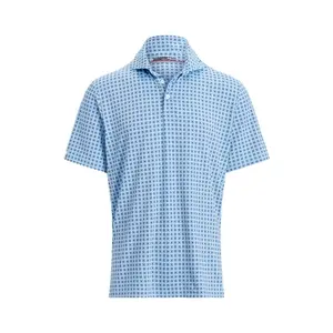 Ralph Lauren Classic Fit Performance Polo Shirt Blue Lagoon Course Deco