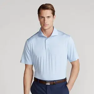 Ralph Lauren Classic Fit Performance Polo Shirt Blue Lagoon/pure White