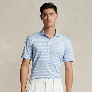 Ralph Lauren Classic Fit Performance Polo Shirt Ceramic White/navy
