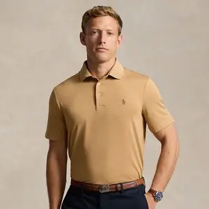 Ralph Lauren Classic Fit Performance Polo Shirt Classic Camel