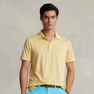 Ralph Lauren Classic Fit Performance Polo Shirt Empire Yellow/pure White