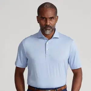 Ralph Lauren Classic Fit Performance Polo Shirt Fall Blue/pure White