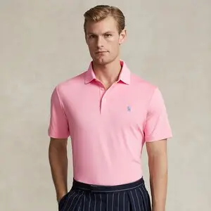Ralph Lauren Classic Fit Performance Polo Shirt Florida Pink