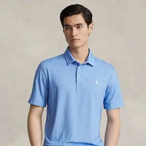 Ralph Lauren Classic Fit Performance Polo Shirt Harbor Island Blue