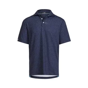 Ralph Lauren Classic Fit Performance Polo Shirt Navy Micro Diamond Dot