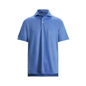 Ralph Lauren Classic Fit Performance Polo Shirt Navy Spring Diamond Dot