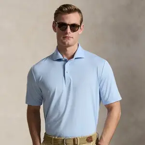 Ralph Lauren Classic Fit Performance Polo Shirt - Office Blue