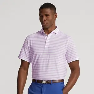 Ralph Lauren Classic Fit Performance Polo Shirt Pale Purple/pure White