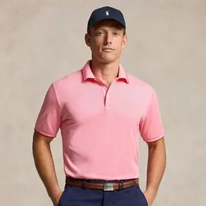 Ralph Lauren Classic Fit Performance Polo Shirt Peaceful Coral Oxford