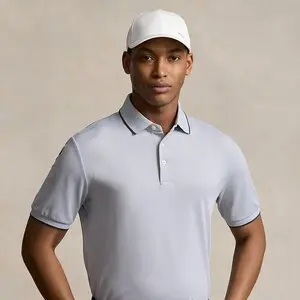 Ralph Lauren Classic Fit Performance Polo Shirt Peak Grey Oxford