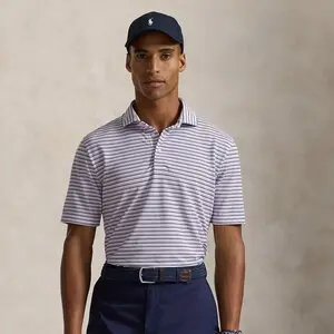 Ralph Lauren Classic Fit Performance Polo Shirt Powder Purple Multi