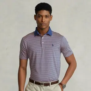 Ralph Lauren Classic Fit Performance Polo Shirt Rose/light Navy