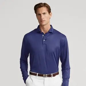 Ralph Lauren Classic Fit Performance Polo Shirt Royal Fairway Houndstooth