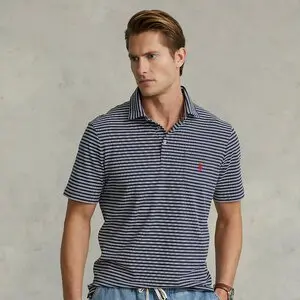 Ralph Lauren Classic Fit Performance Polo Shirt Spring Navy Heather Multi