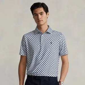 Ralph Lauren Classic Fit Performance Polo Shirt White Multi