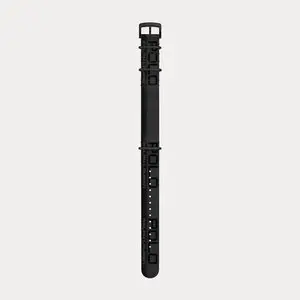 Ralph Lauren Leather Watch Strap - Black & Grey