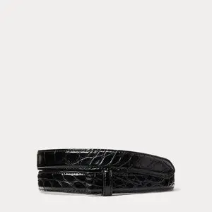 Ralph Lauren Alligator Belt Strap - Black