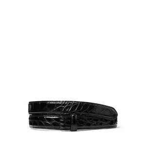 Ralph Lauren Alligator Belt Strap - Black