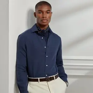 Ralph Lauren Linen Shirt Classic Navy