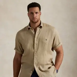 Ralph Lauren Linen Shirt Coastal Beige