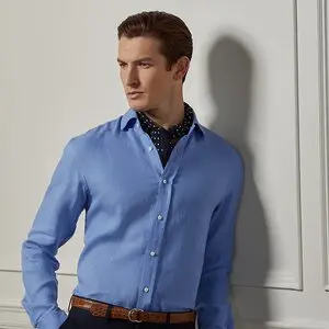 Ralph Lauren Linen Shirt Copen Blue