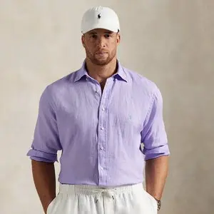 Ralph Lauren Linen Shirt Powder Purple