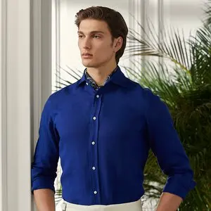 Ralph Lauren Linen Shirt Royal Blue