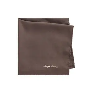 Ralph Lauren Silk Pocket Square Brown