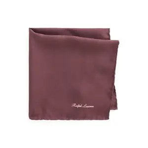 Ralph Lauren Silk Pocket Square Burgundy