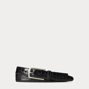 Ralph Lauren Alligator Belt - Black