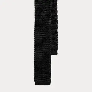 Ralph Lauren Knit Silk Neck Tie - Black