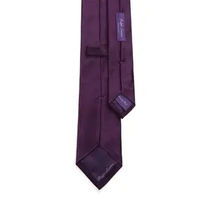 Ralph Lauren Silk Satin Neck Tie - Dark Purple