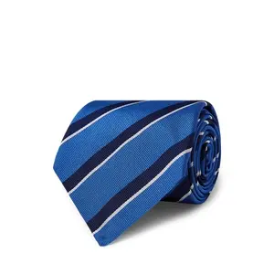 Ralph Lauren Striped Silk Repp Neck Tie Blue/navy