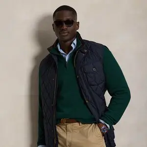 Ralph Lauren Estate-rib Quarter-zip Pullover - Moss Agate