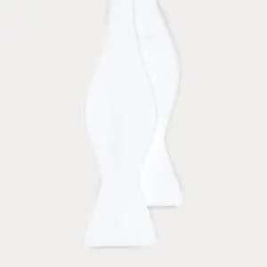Ralph Lauren Purple Label Cotton Piqué Bow Tie - White