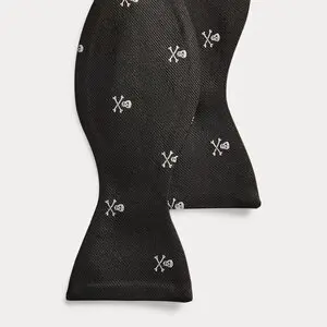 Ralph Lauren Skull-and-bones Bow Tie - Black/white
