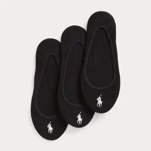 Ralph Lauren Ultralow Liner Socks 3-pack - Black
