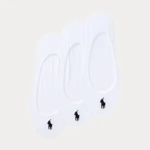 Ralph Lauren Ultralow Liner Socks 3-pack - White