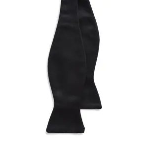 Ralph Lauren Purple Label Silk Satin Bow Tie - Black